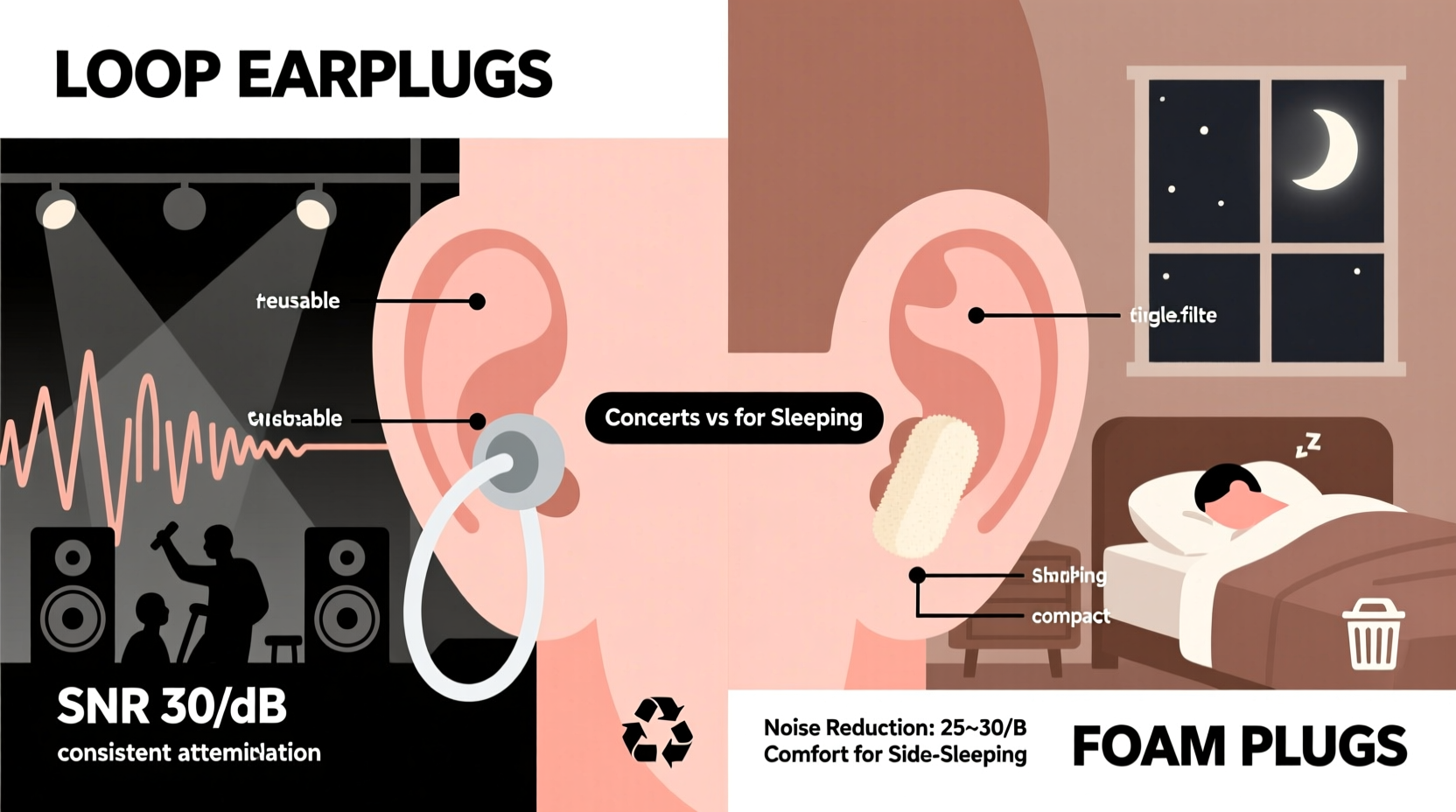 Loop Earplugs Vs Foam Plugs Which Is Better For Concerts And Sleeping