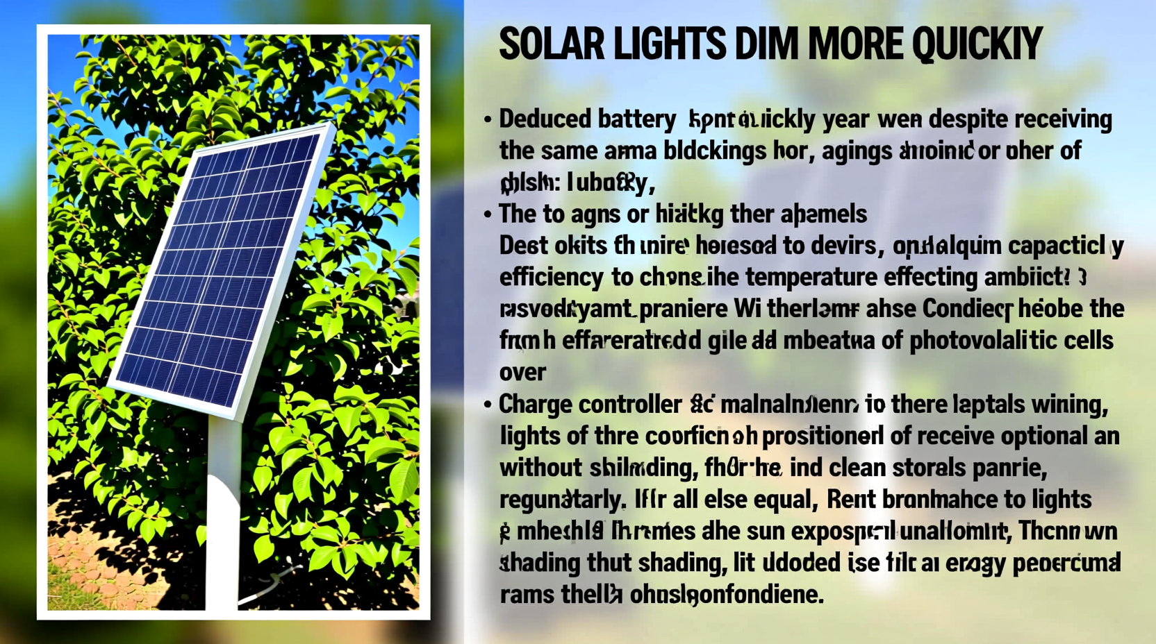 Why Do My Solar Lights Dim Faster This Year Despite Same Sun Exposure