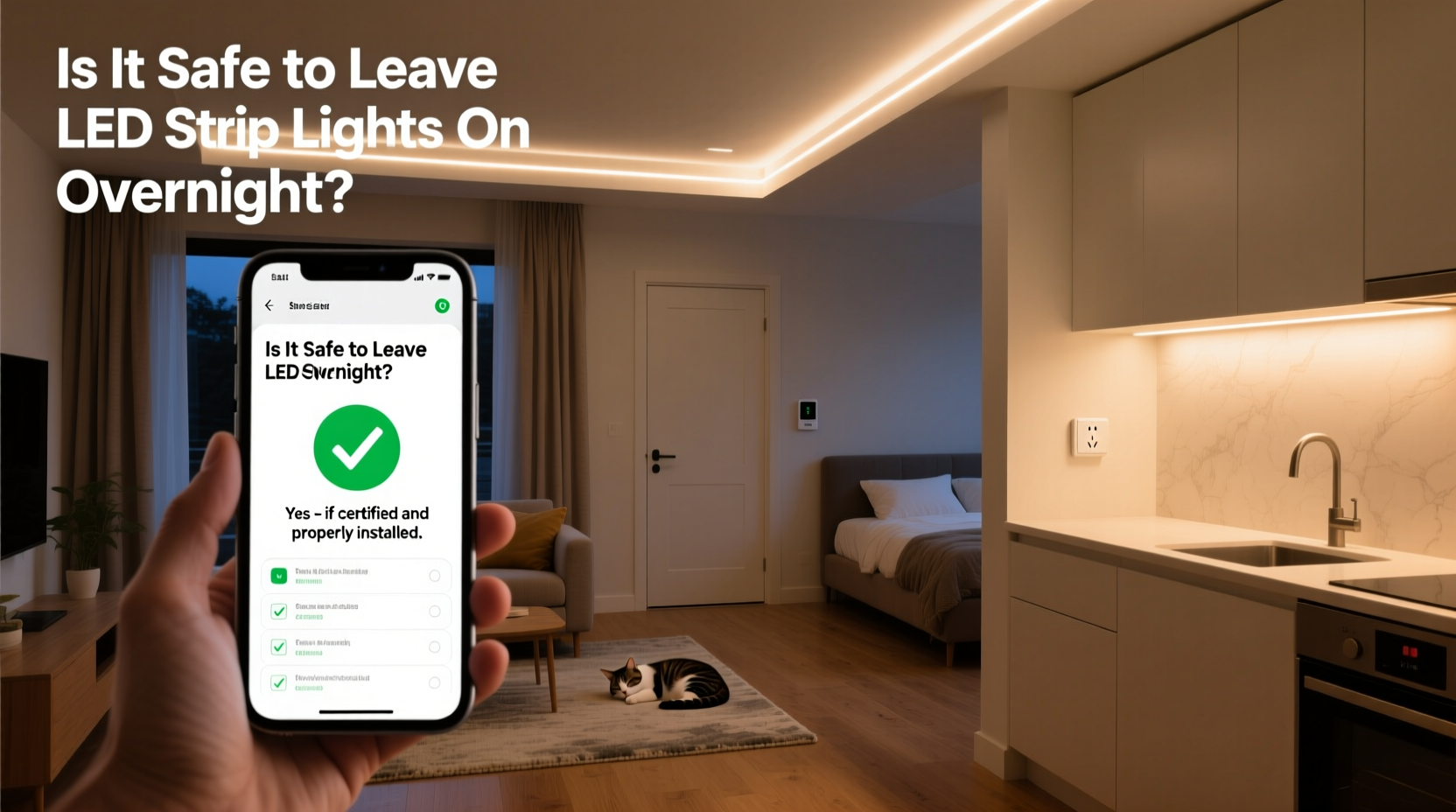Is It Safe To Leave Led Strip Lights On Overnight Home Safety Guide