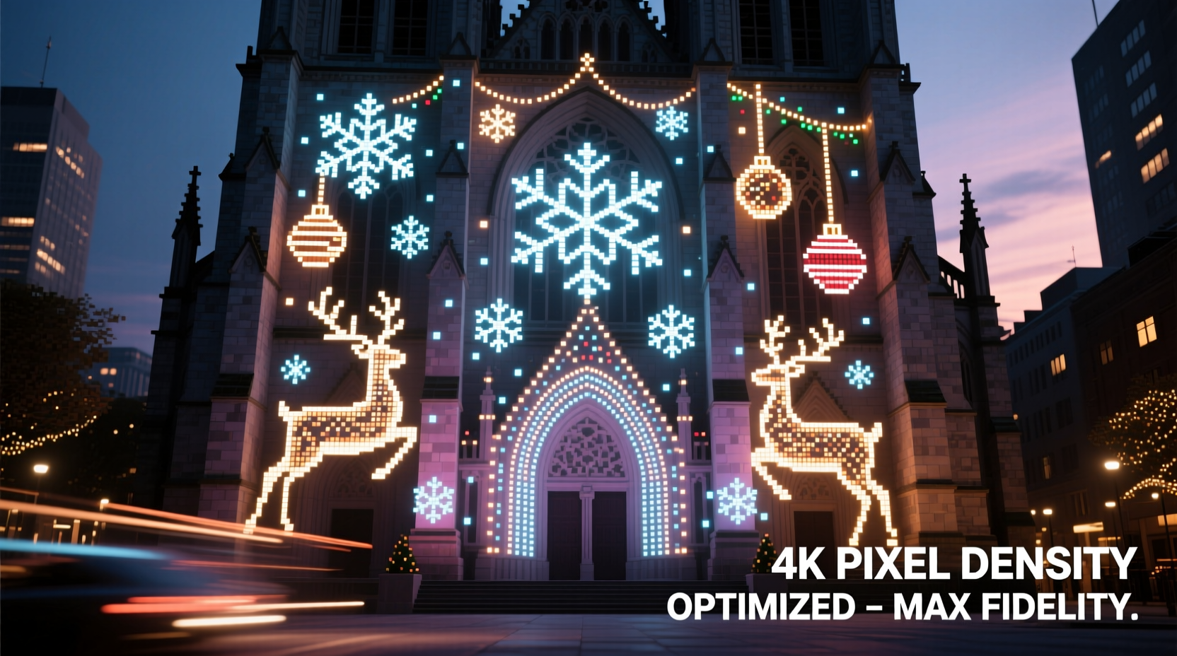 Christmas Light Pixel Density Guides For 1080p Vs 4K Projection Mapping ...