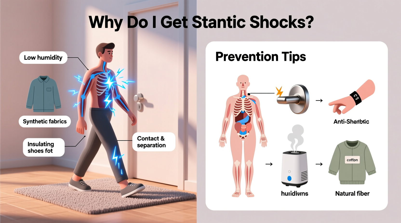 Why Do I Get Static Shocks Everywhere Causes And Prevention