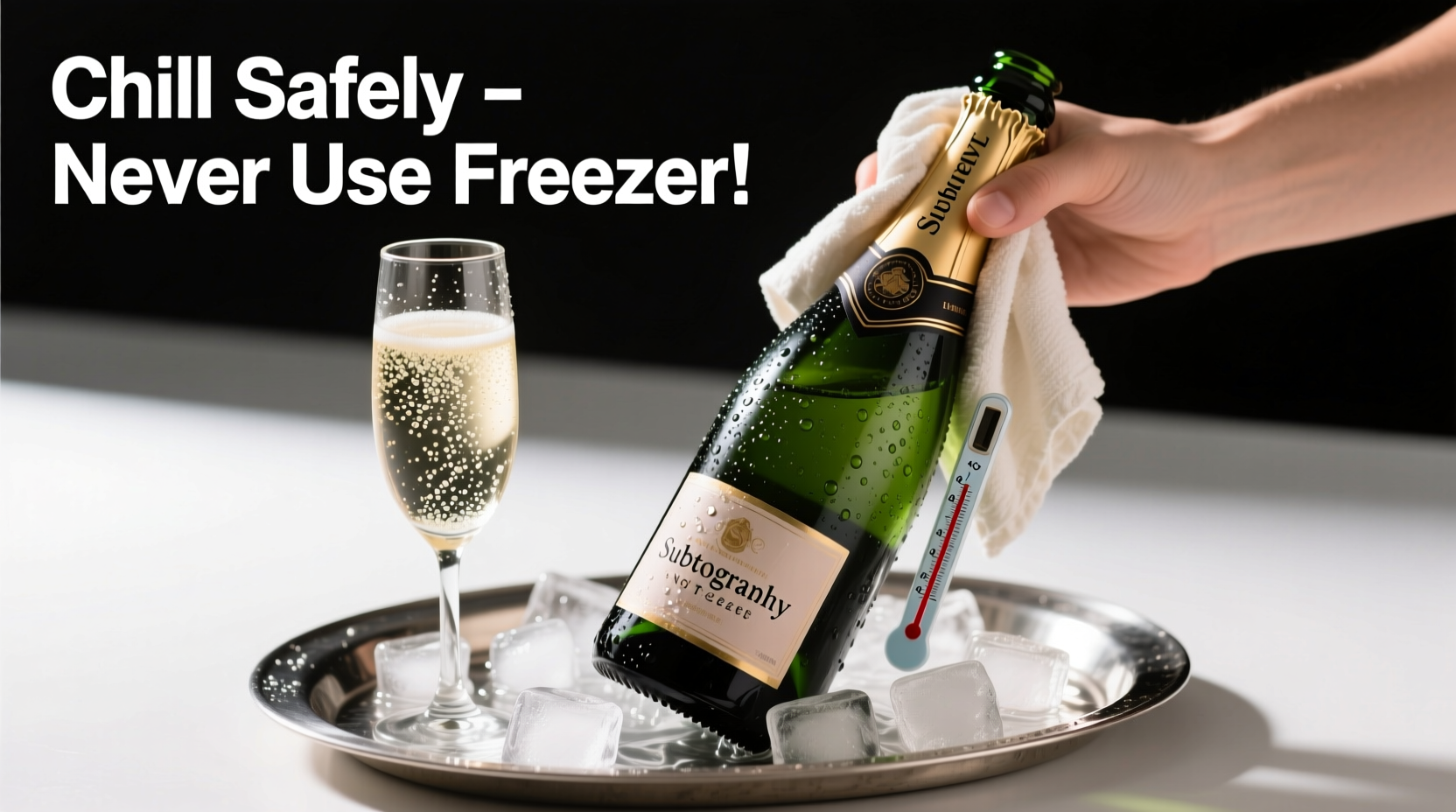 How To Properly Chill A Bottle Of Champagne Without Cracking It A Step ...
