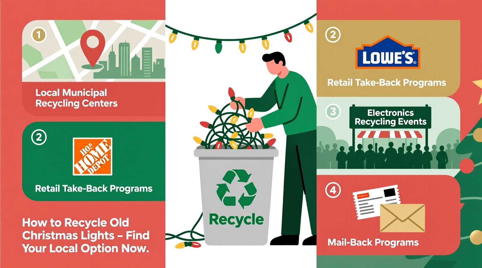 Christmas Light Recycling Programs Where And How To Dispose Of Old Strands