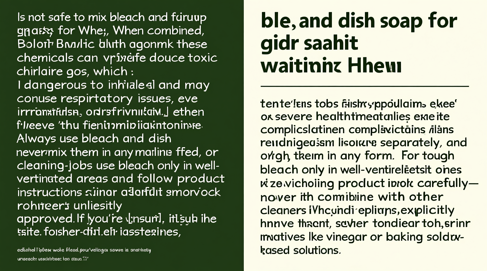 Is It Okay To Mix Bleach And Dish Soap For Tough Cleaning Jobs Around ...