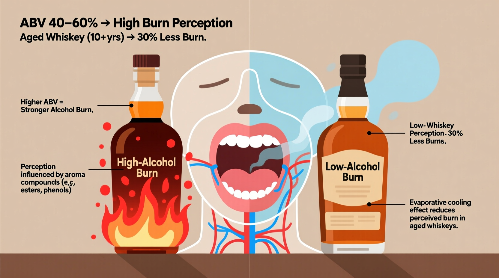 Why Do Some Whiskeys Burn More Alcohol Content Vs Perception