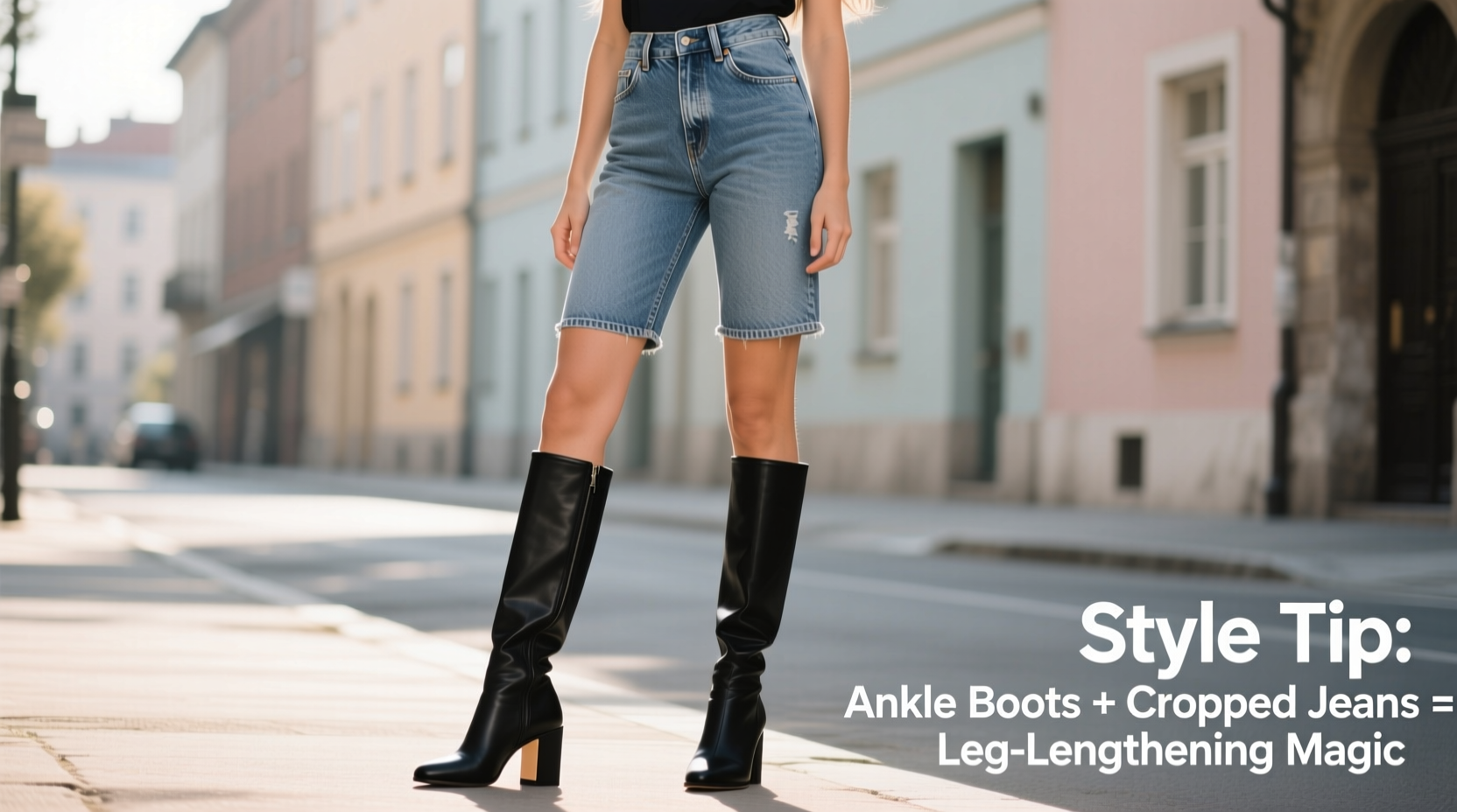 How To Pair Ankle Boots With Cropped Jeans Without Cutting Off Your Legs
