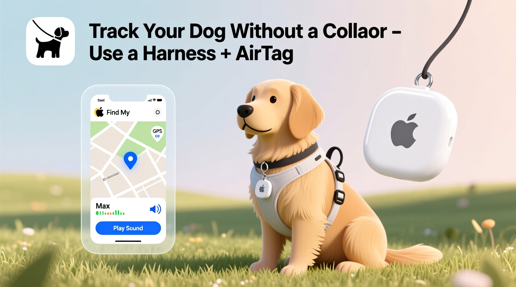 How To Use Apple Air Tags To Track Your Dog Without A Collar Attachment
