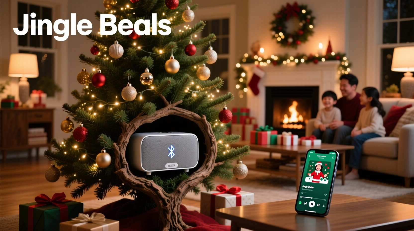 How To Use Bluetooth Speakers Hidden In Christmas Trees For Festive Music