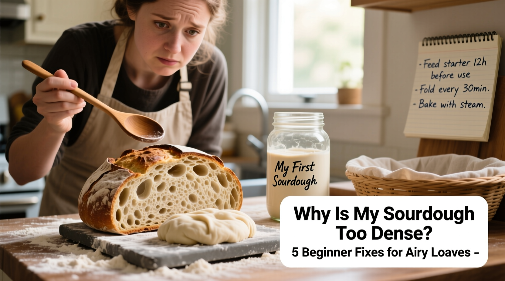 Why Is My Sourdough Bread Too Dense Beginner Fixes For Airy Loaves