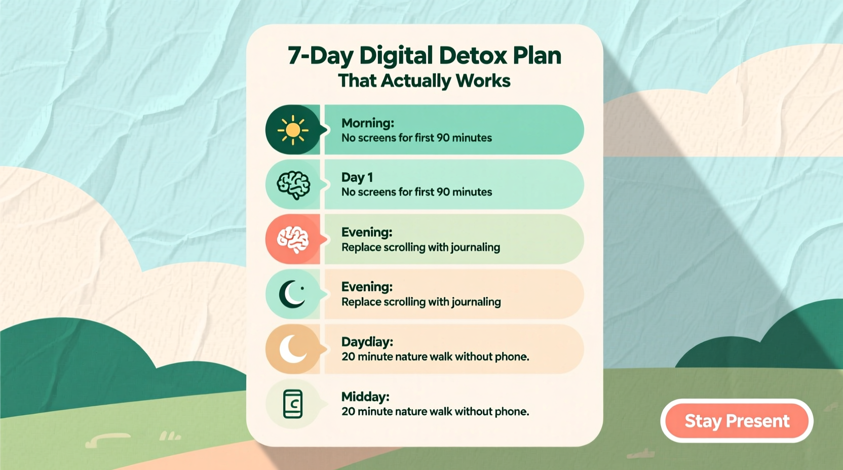 How To Create A Digital Detox Plan That Actually Sticks For A Week