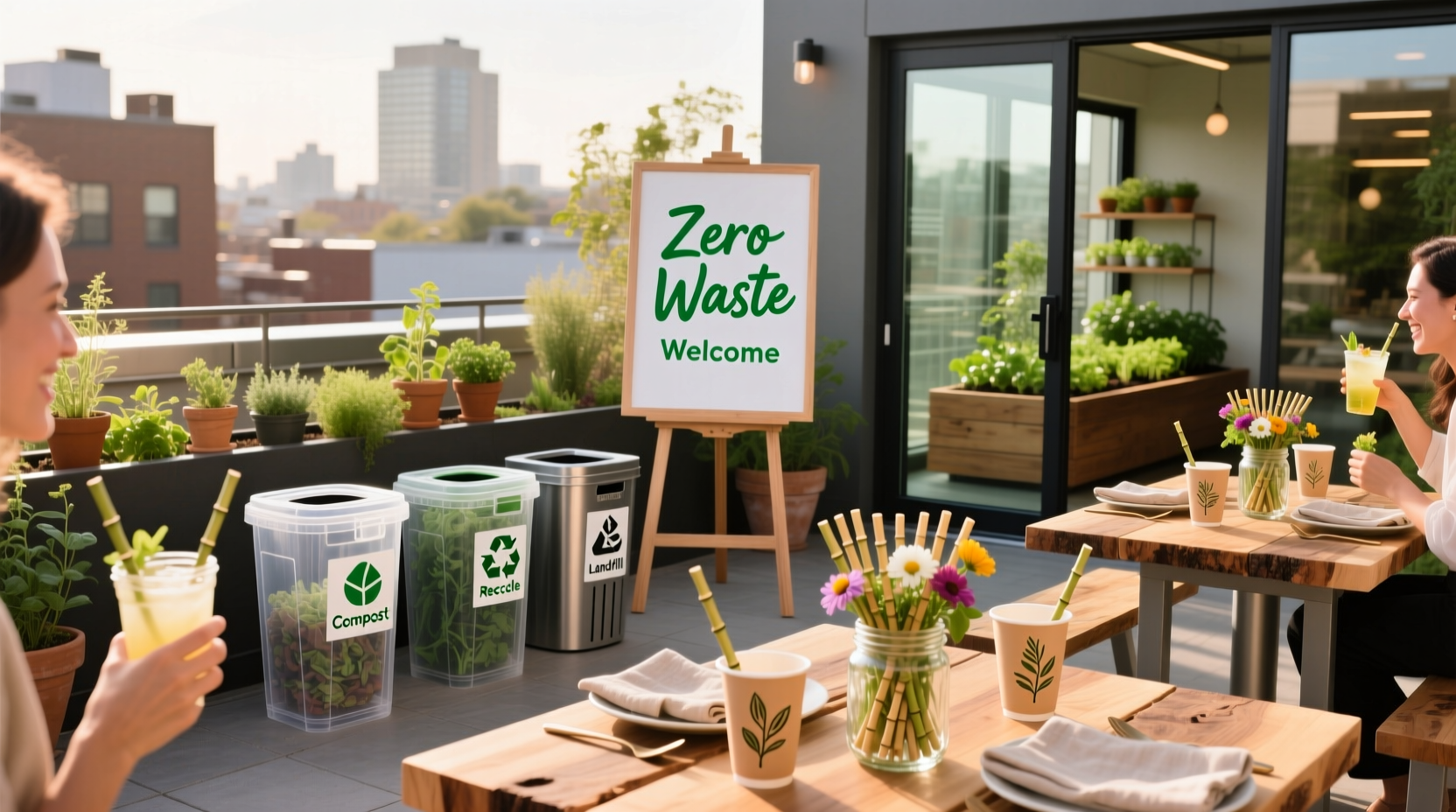 How To Organize A Zero-waste Cocktail Party With Compostable Supplies