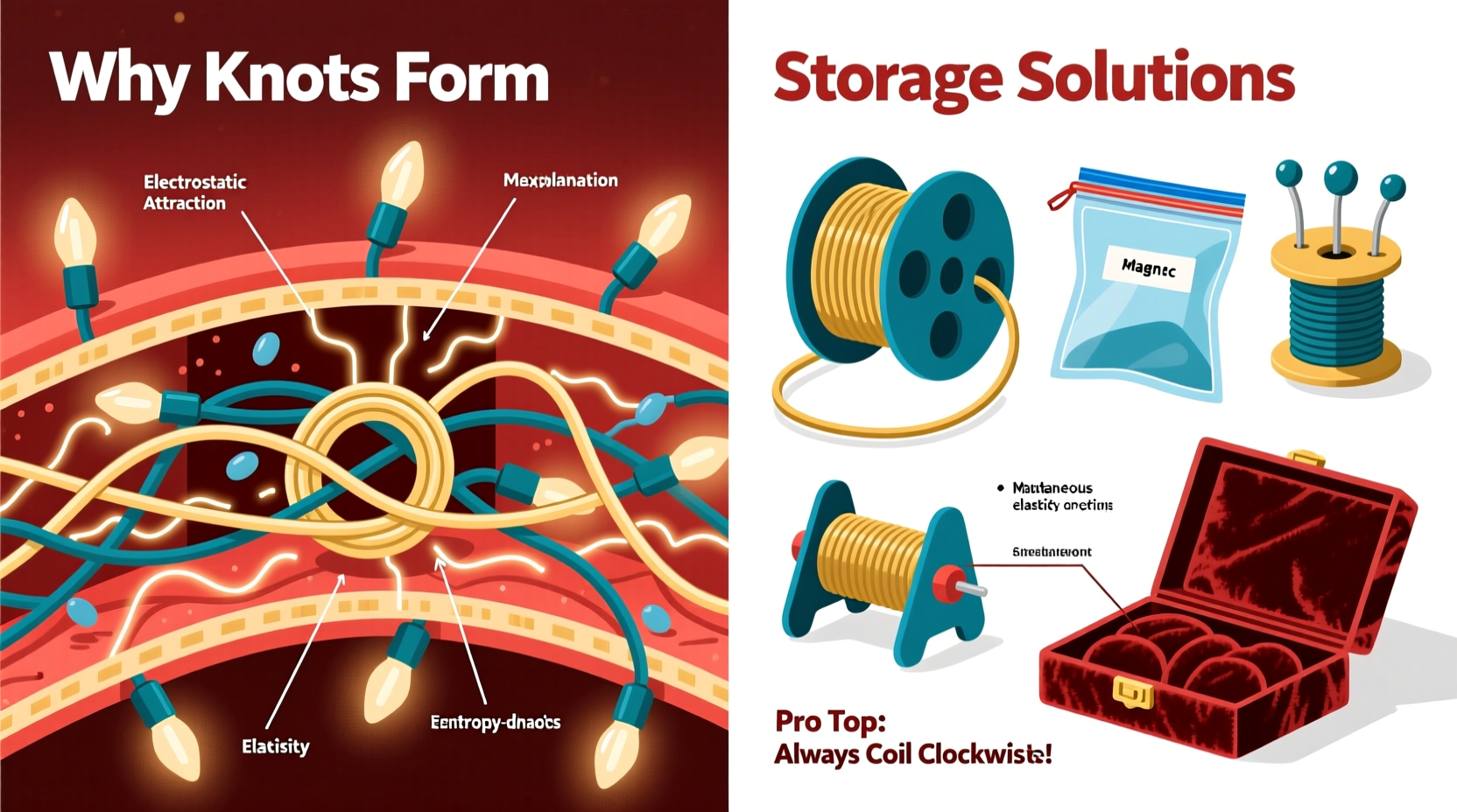 Why Do Christmas Lights Form Knots Overnight Science And Storage Tips