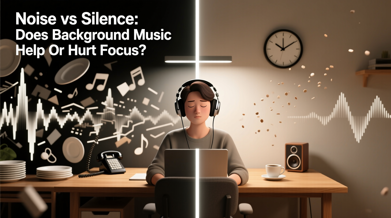 Noise Vs Silence While Working Does Background Music Help Or Hurt Focus