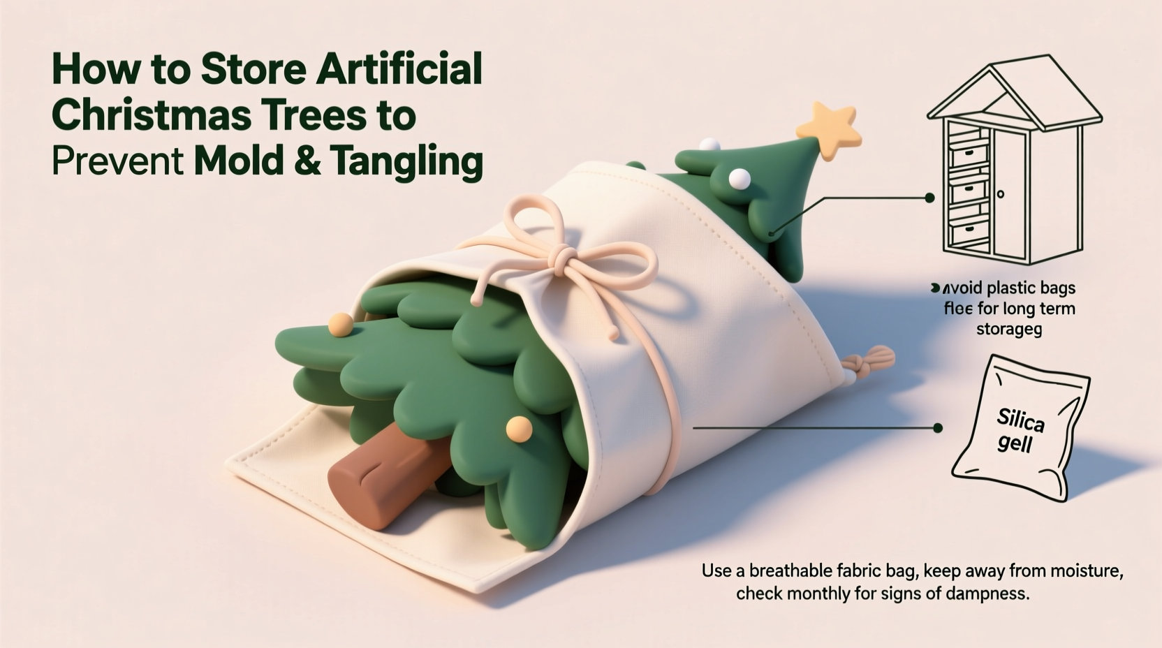How To Store Artificial Christmas Trees To Prevent Mold And Tangling