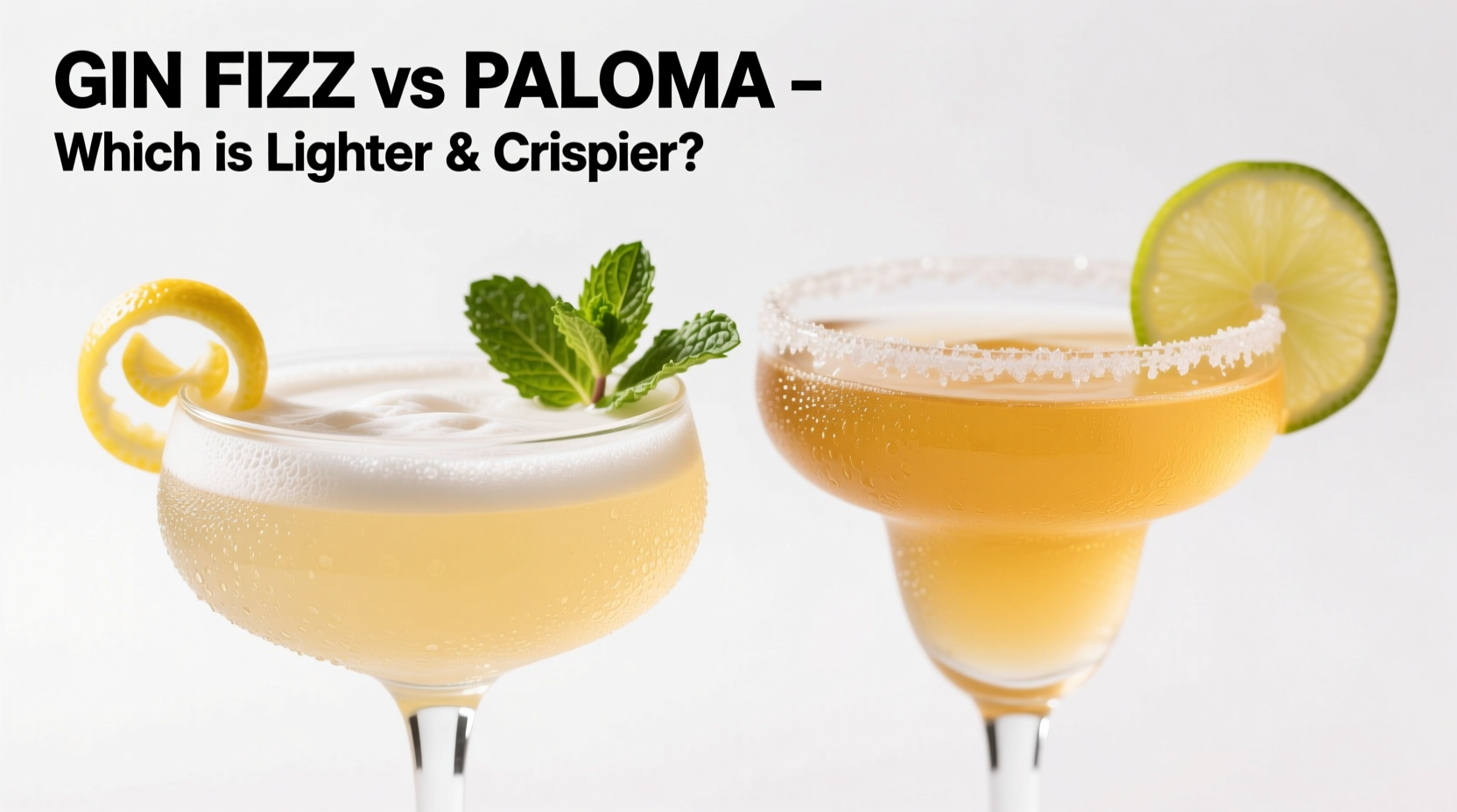 Gin Fizz Vs Paloma Which Citrus Soda Cocktail Is Lighter And Crispier