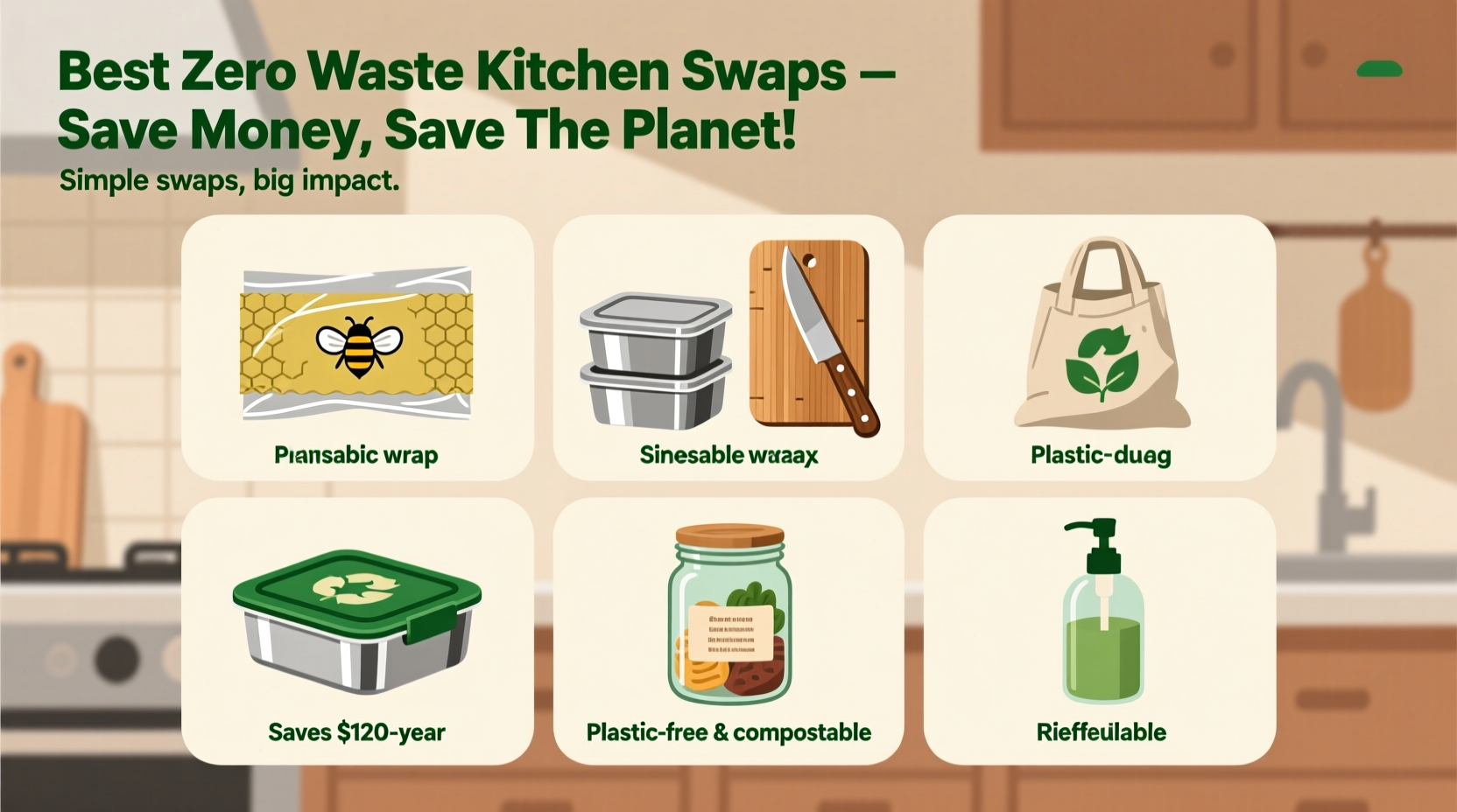 Best Zero Waste Kitchen Swaps That Save Money While Reducing Plastic Use