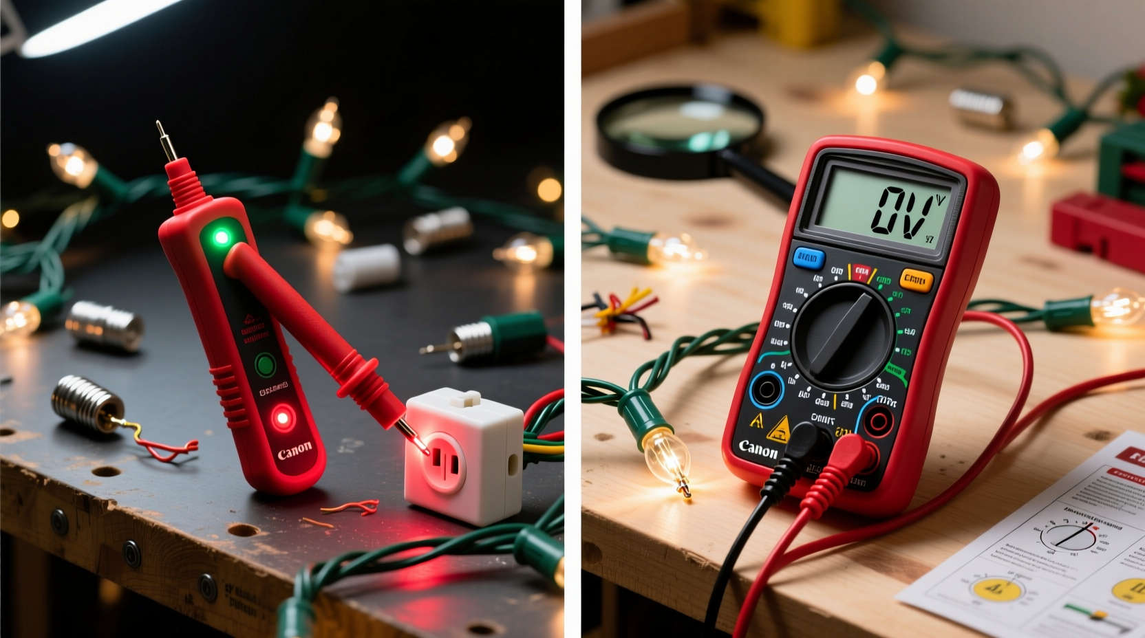 Christmas Light Tester Tool Vs Multimeter For Troubleshooting Why Half ...