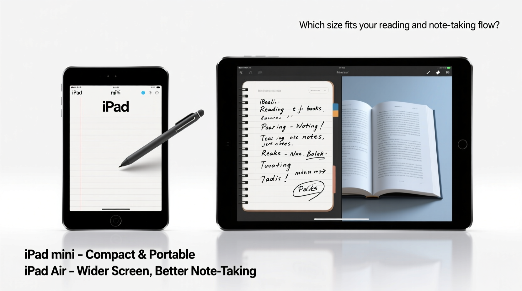 Ipad Mini Vs Ipad Air Which Size Is Better For Reading And Note Taking
