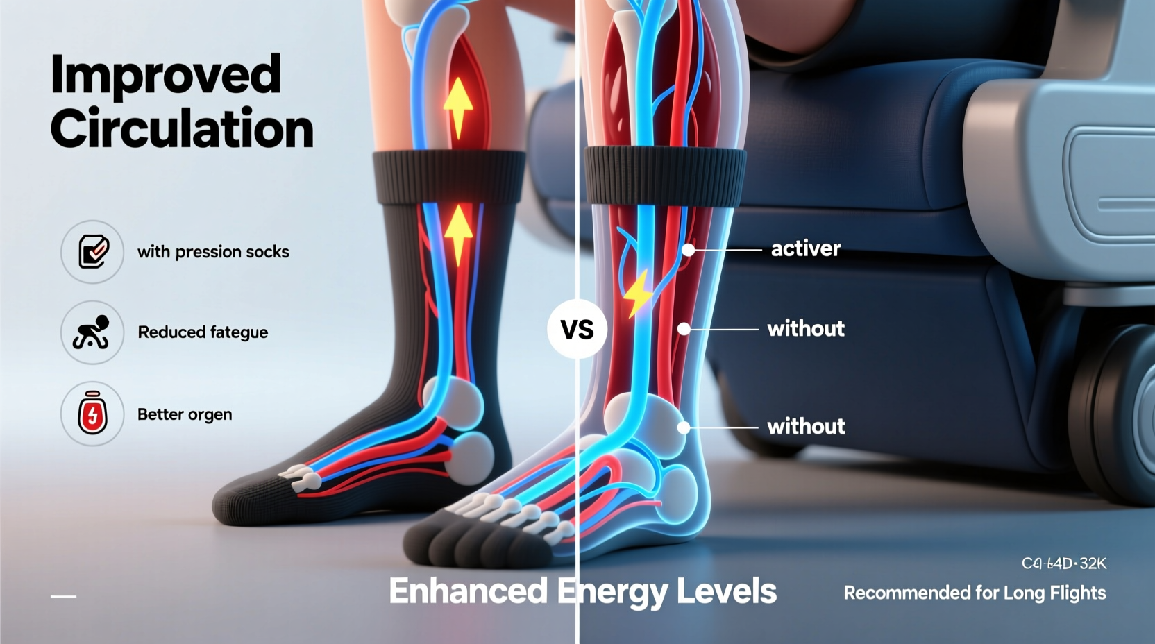 Can Wearing Compression Socks Improve Energy Levels During Travel