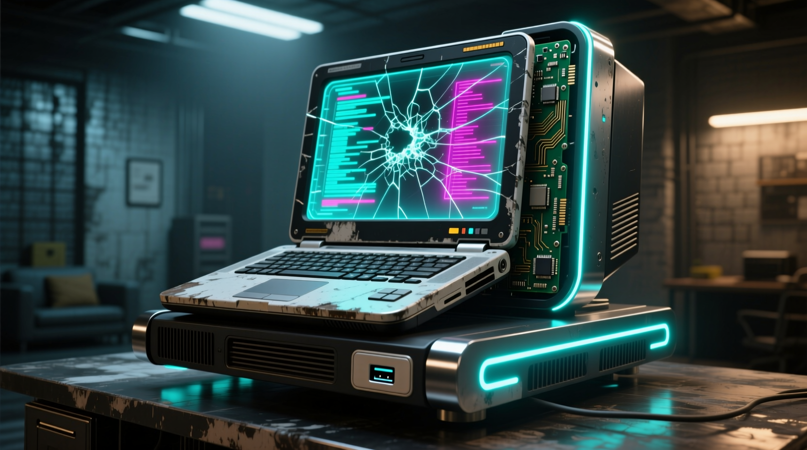 How to Turn an Old Broken Laptop into an All-in-One Desktop PC