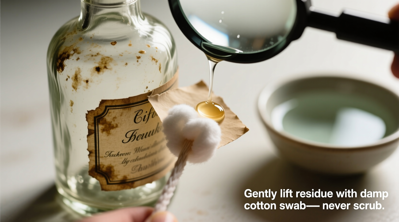 How To Remove Sticky Residue From Vintage Bottle Labels Without ...