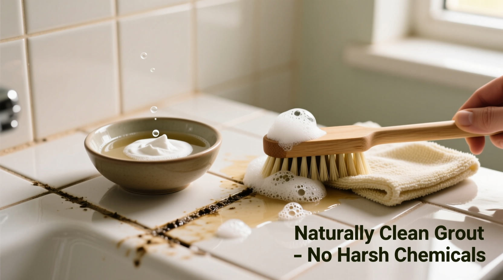 How To Clean Grout Naturally Using Household Items Without Harsh Chemicals