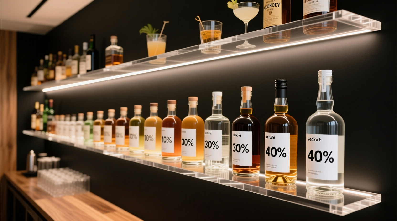 How To Organize A Home Bar By ABV Gradient Instead Of Spirit Type For ...
