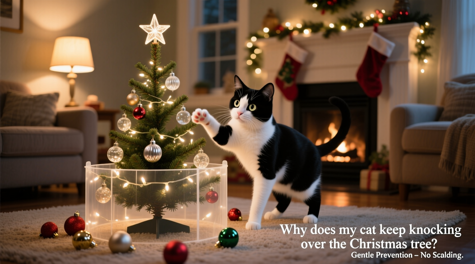 Why Does My Cat Keep Knocking Over The Christmas Tree And How To Stop ...