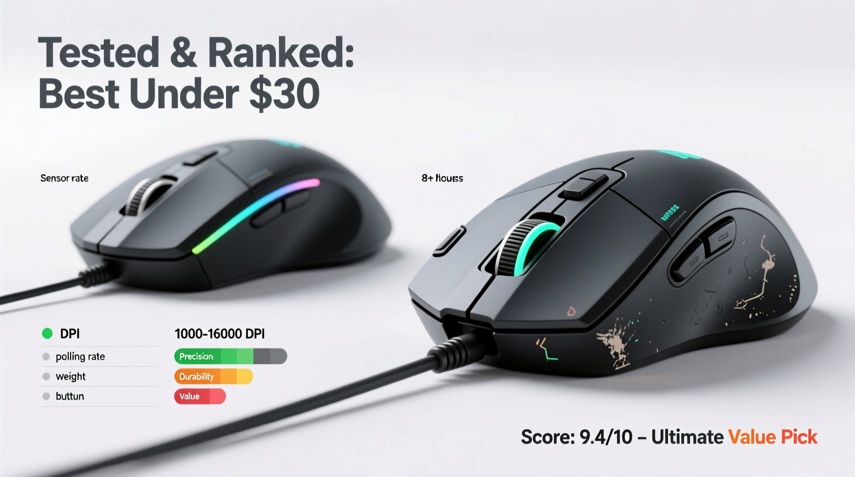 Best Budget Gaming Mice Under 30 Precision Vs Durability Tested