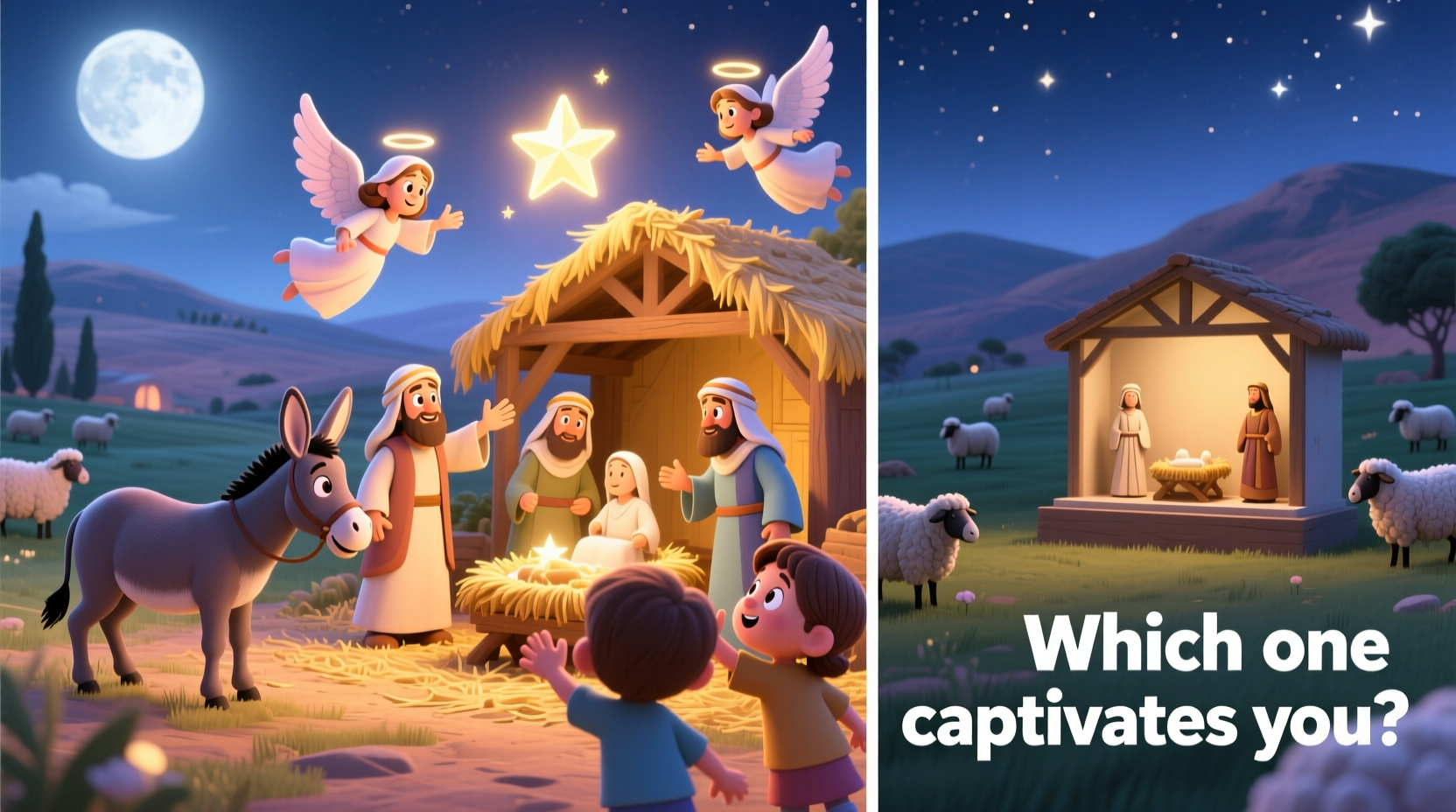 Motion Activated Nativity Scene Vs Static Figures Which Engages Kids More