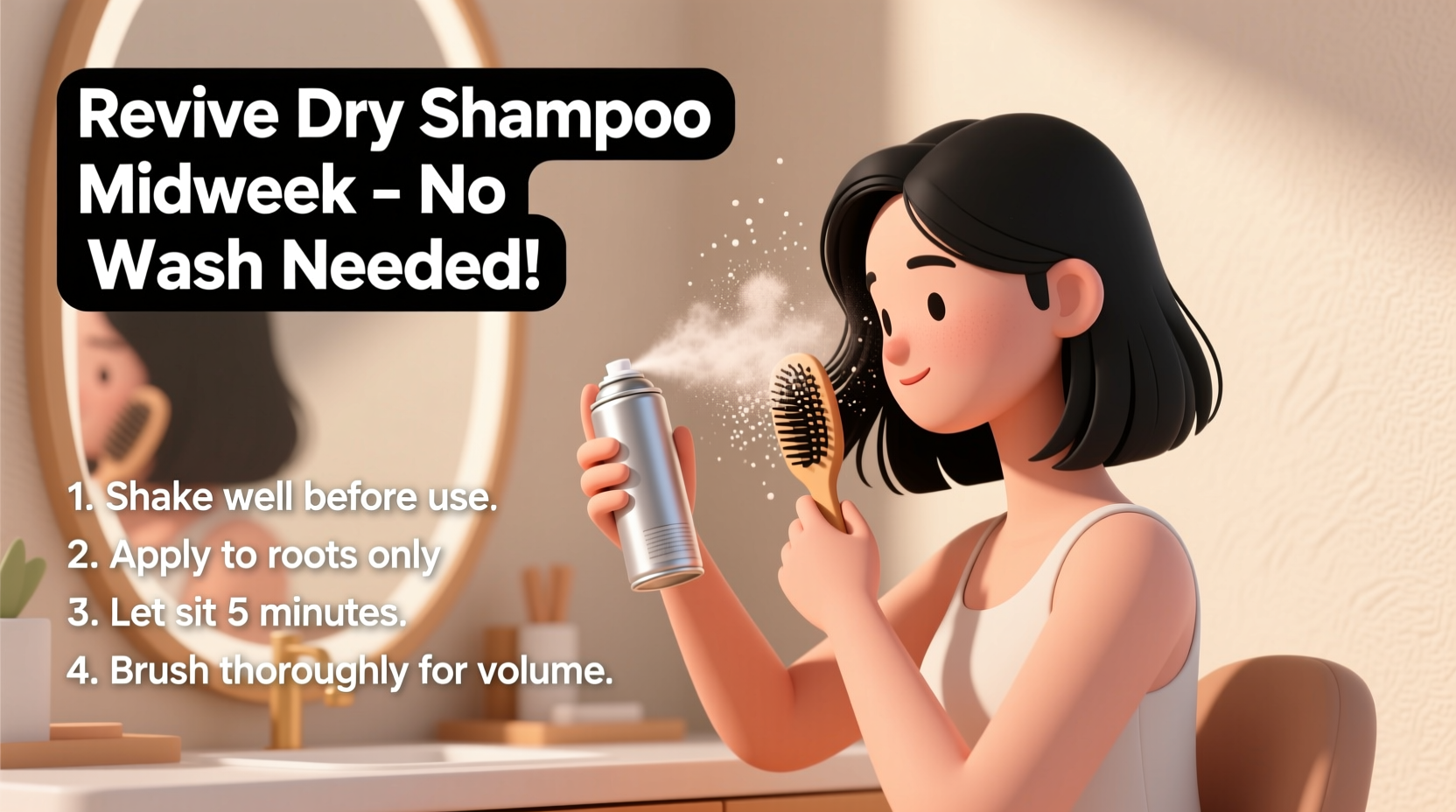 How To Revive Dry Shampoo Without Washing Your Hair Midweek