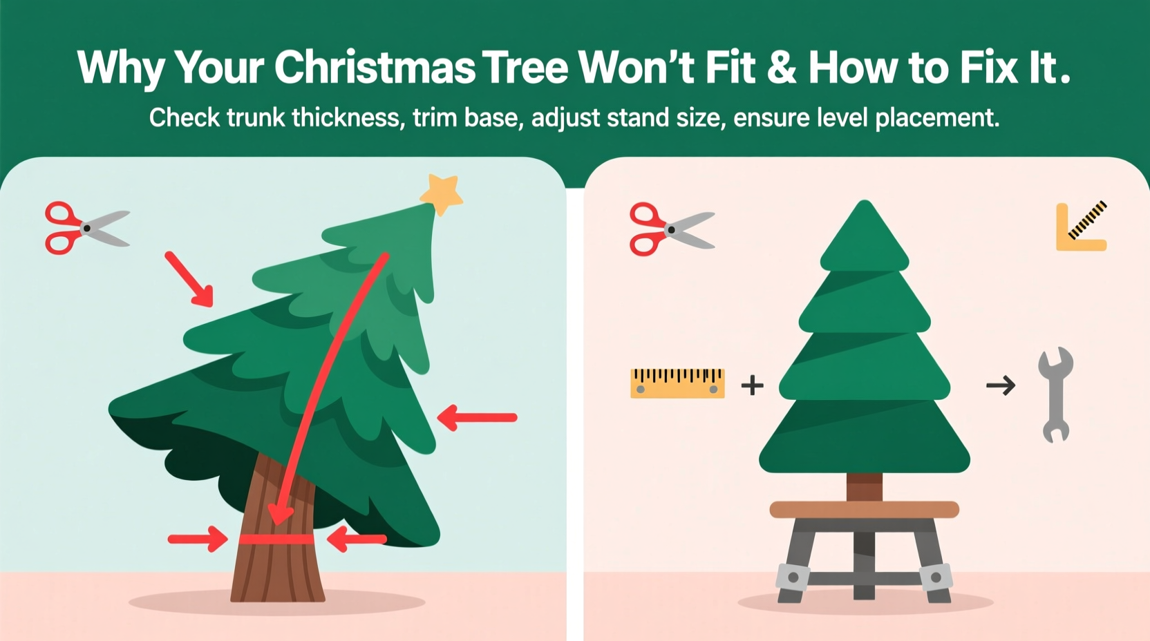 Why Does My Christmas Tree Not Fit In The Stand And How To Adapt It