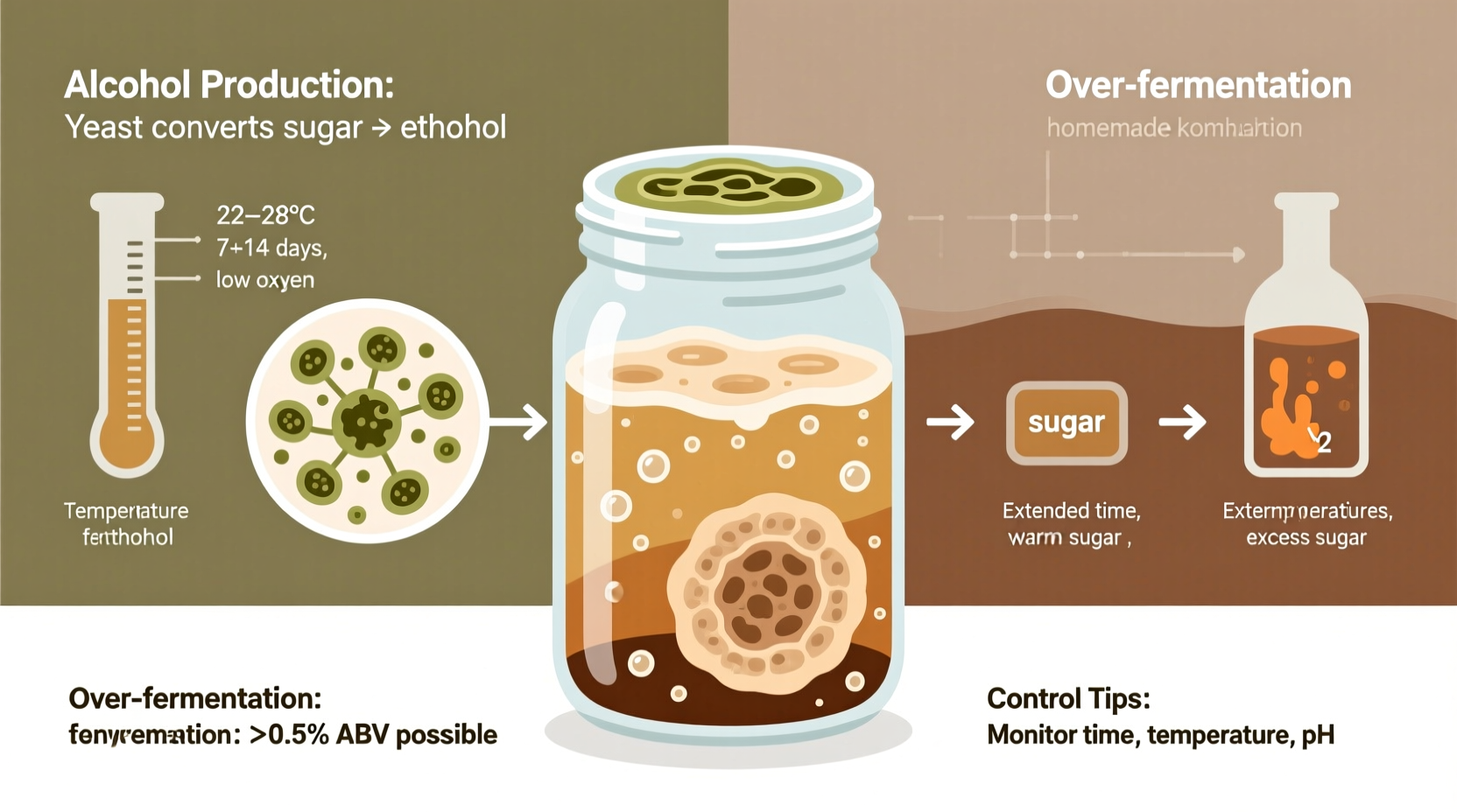Why Does My Homemade Kombucha Taste Alcoholic Fermentation Explained
