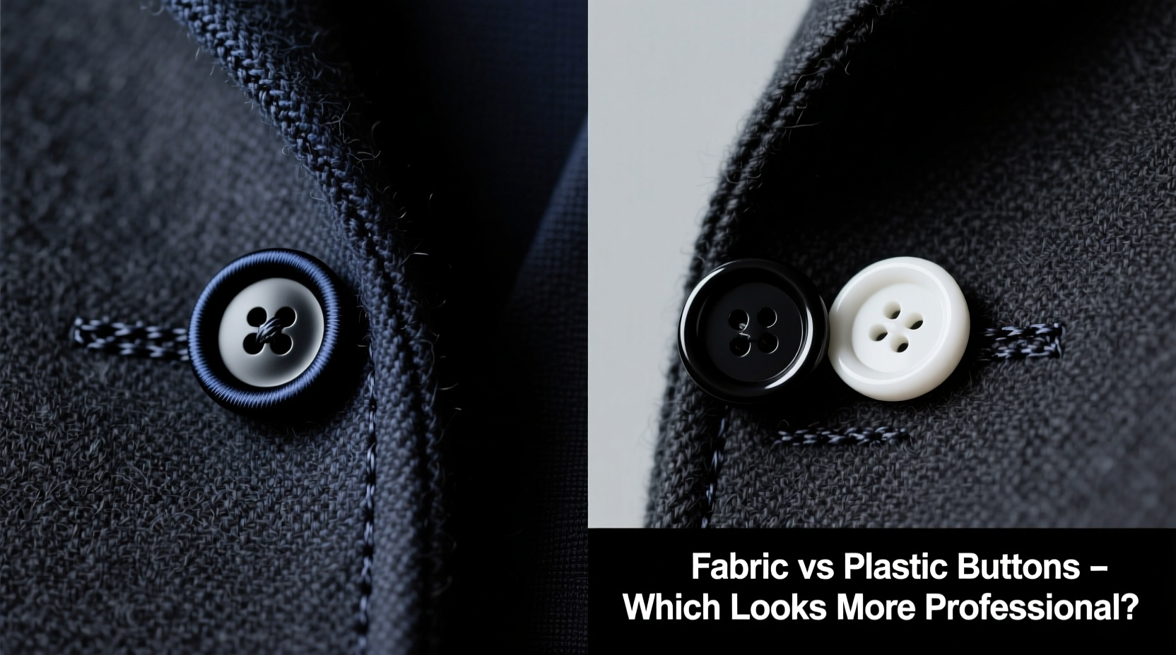 Fabric Covered Buttons Vs Plastic Which Looks More Professional On Jackets