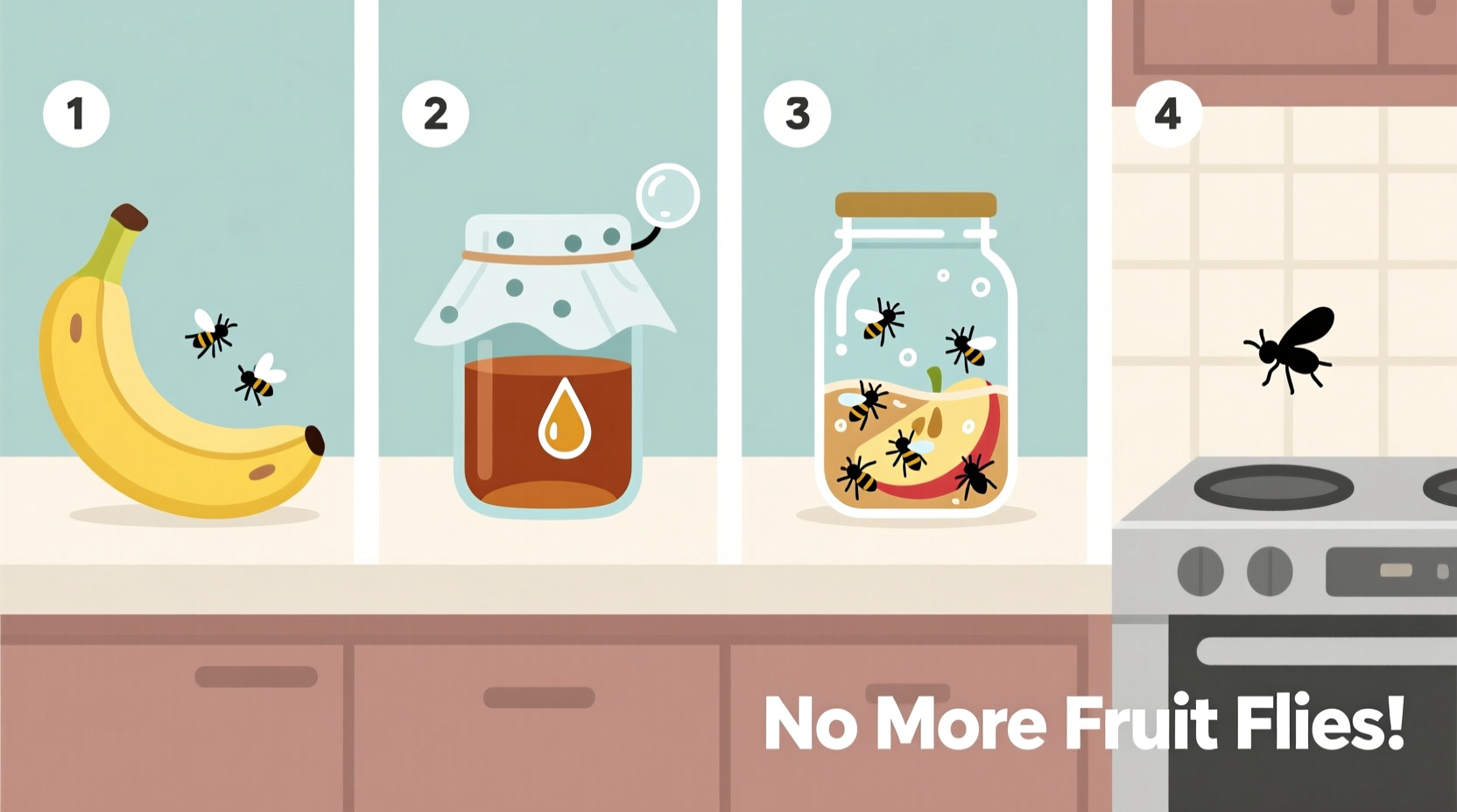 How To Get Rid Of Fruit Flies In The Kitchen Fast Homemade Traps