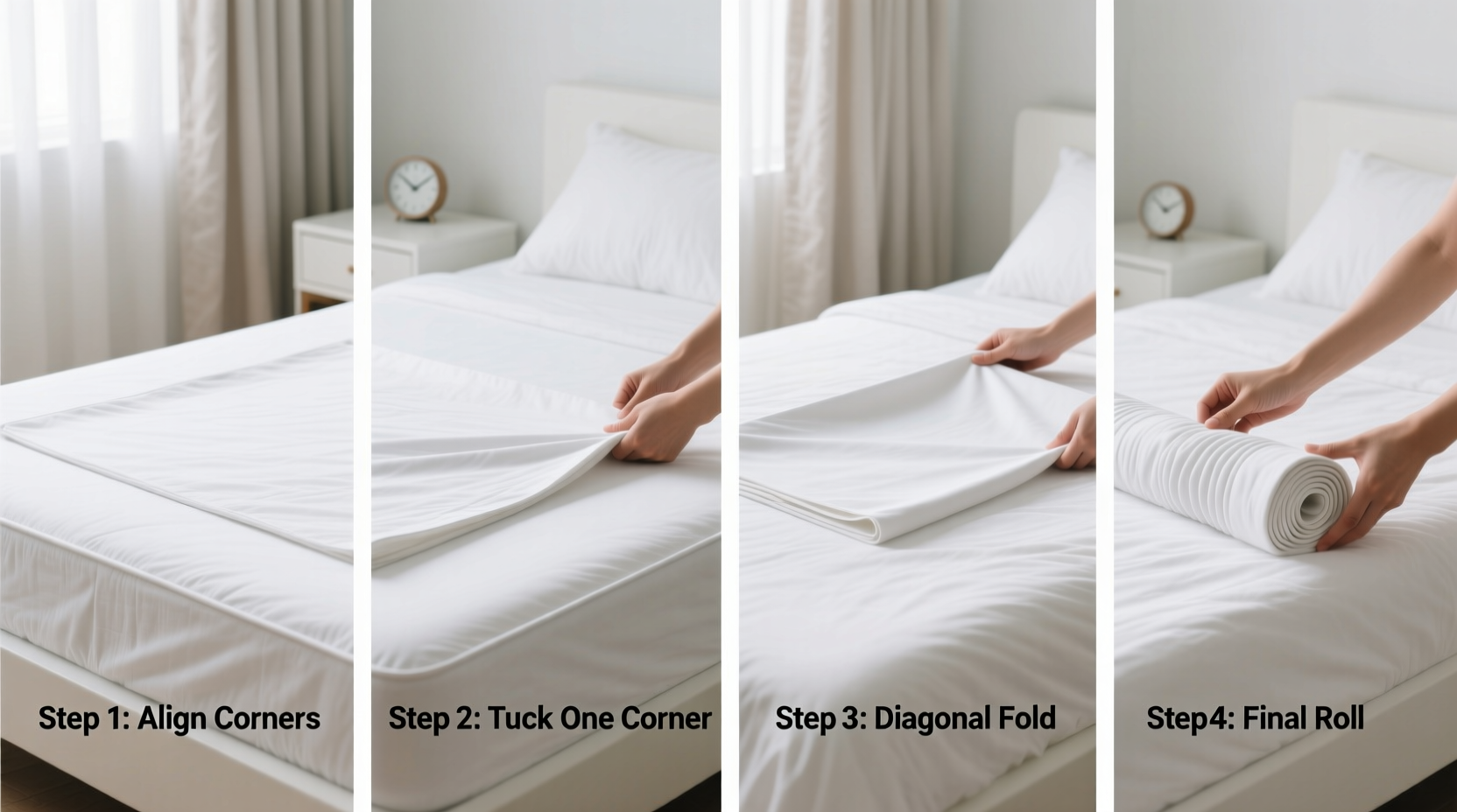 Step By Step Guide To Mastering The Art Of Folding Fitted Sheets