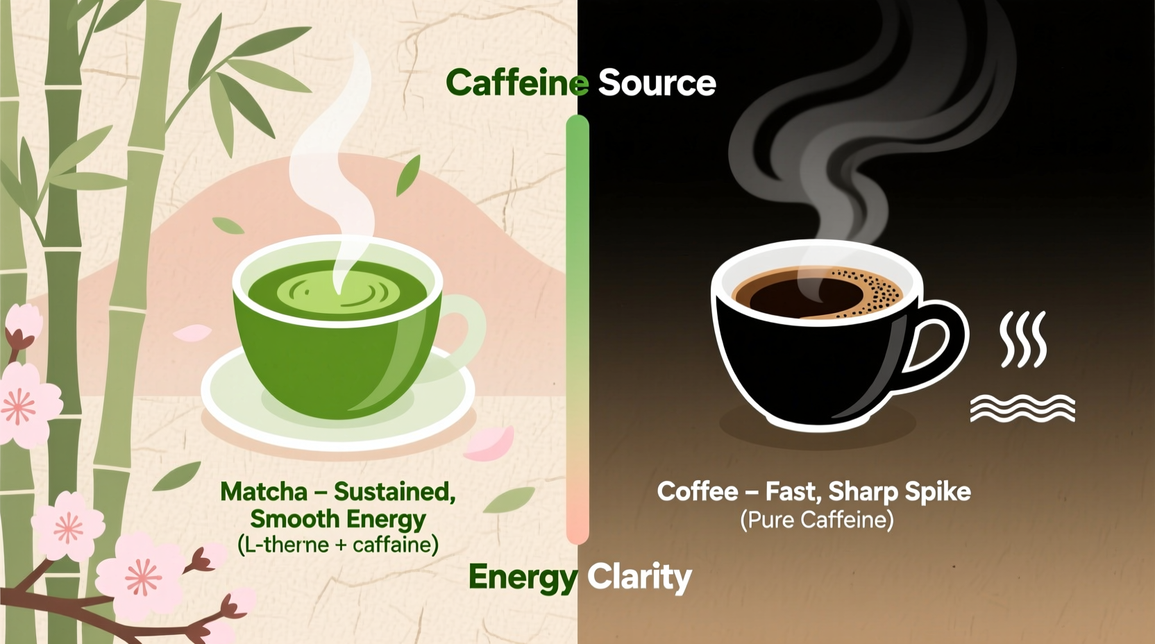 Matcha Vs Coffee Jitters Which Caffeine Source Offers Cleaner Energy