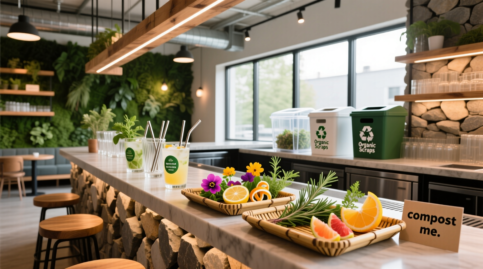 How To Make A Zero-waste Cocktail Bar With Compostable Garnishes