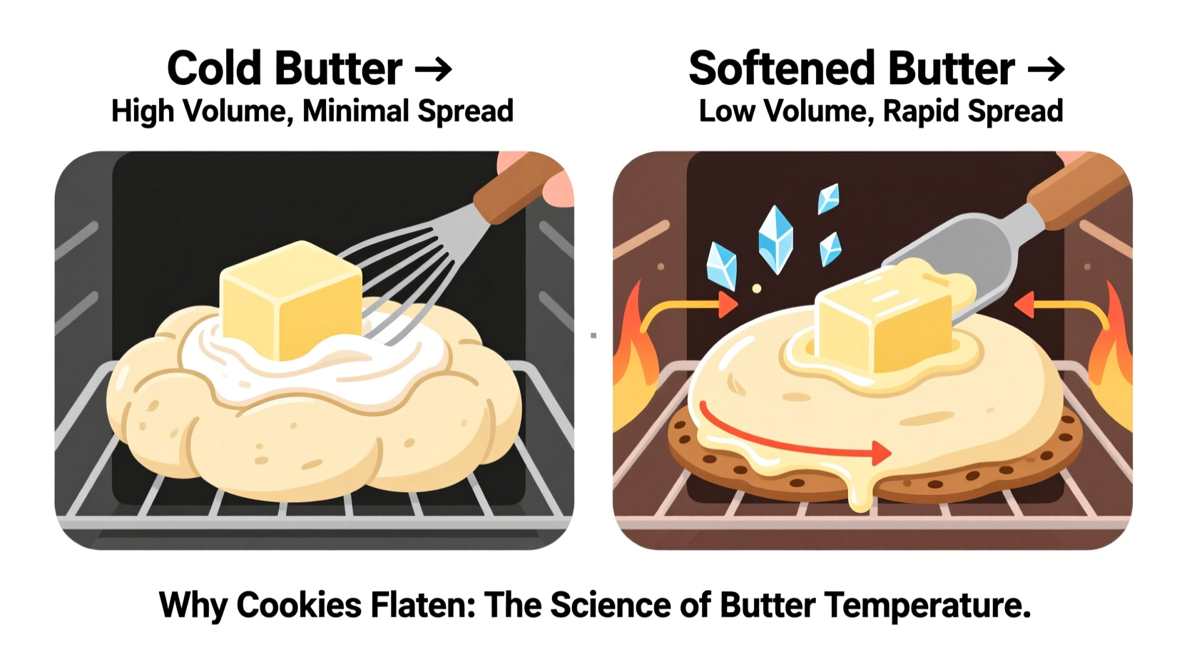 Why Do My Cookies Always Flatten In The Oven And How Butter Temp ...