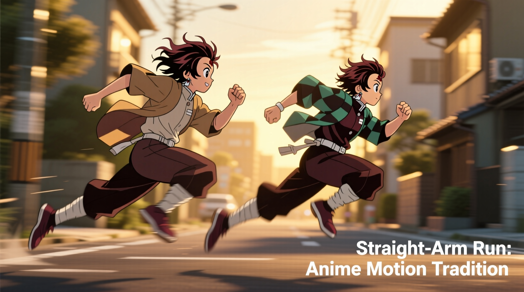 Why Do Characters In Anime Run With Straight Arms Animation Tradition