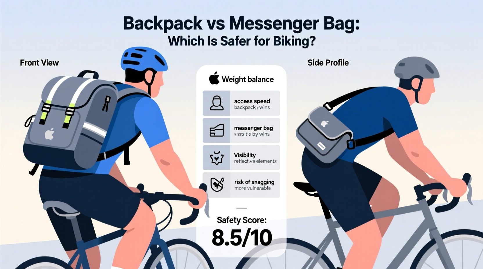 Backpack Vs Messenger Bag Which Is Safer For Biking