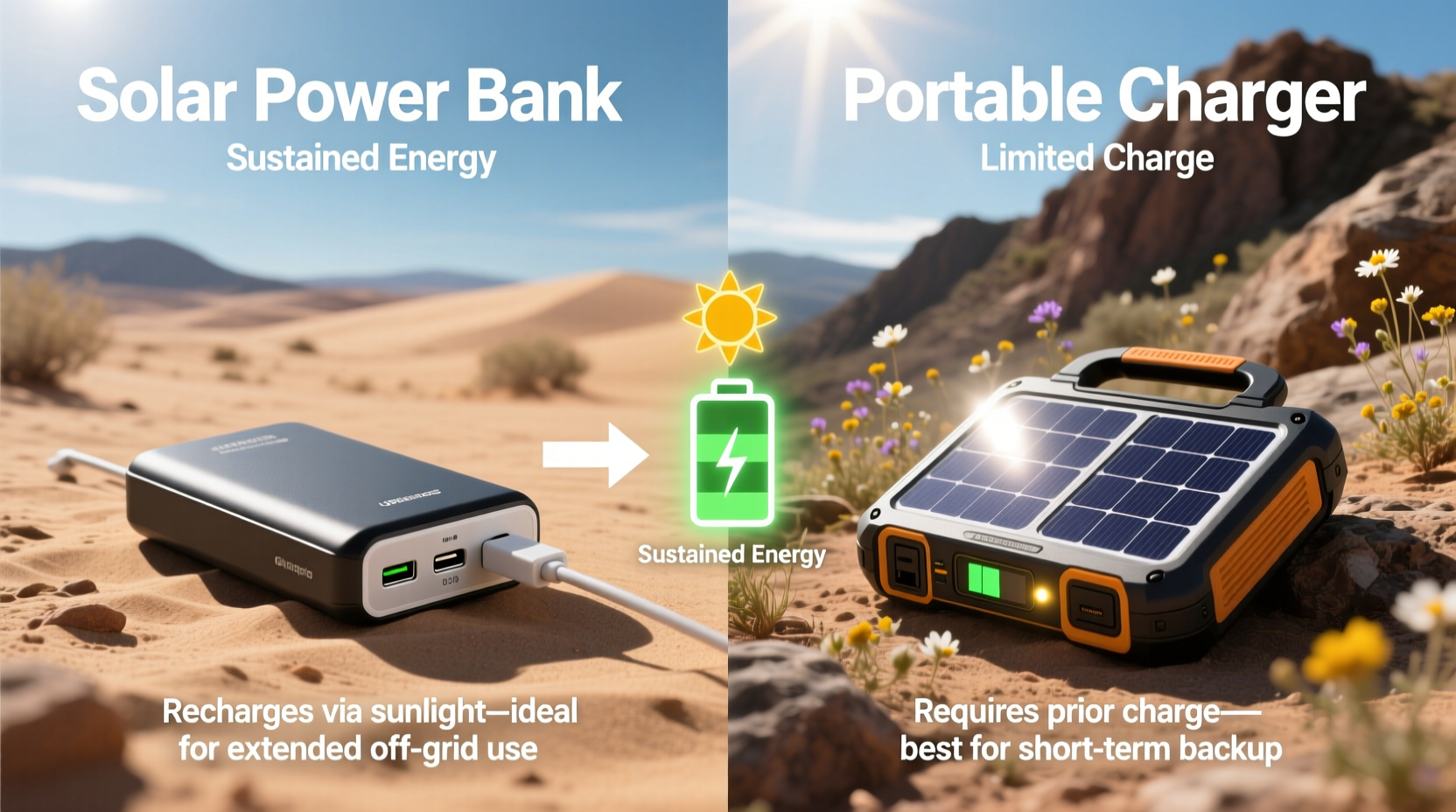 Portable Chargers Vs Solar Power Banks Which Is More Reliable Off Grid