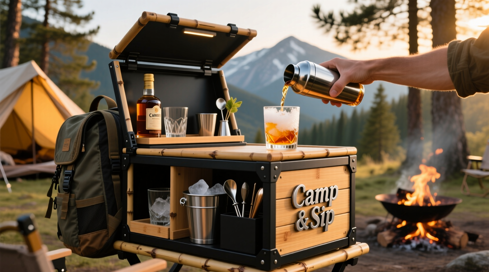 How To Build A Travel-friendly Mini Bar For Camping With Spirits