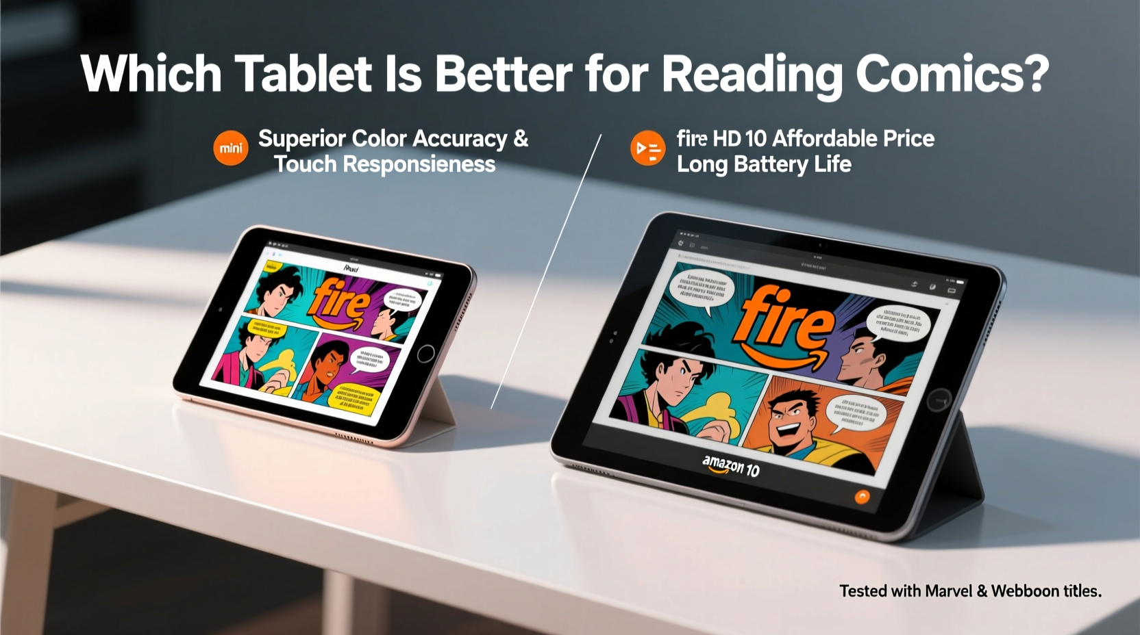 Ipad Mini Vs Amazon Fire Hd 10 Which Tablet Is Better For Reading Comics