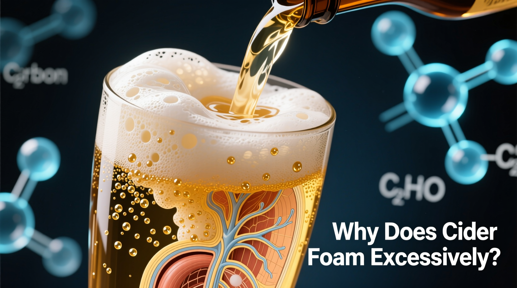 Why Does My Cider Foam Excessively When Poured Into Certain Glasses