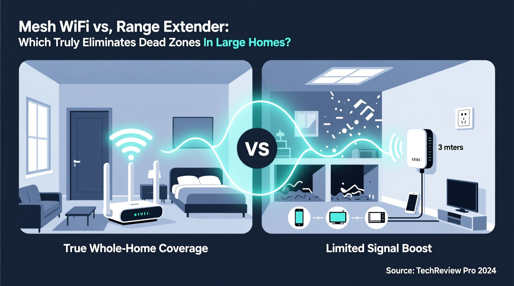 Mesh Wifi Vs Extender Which Actually Covers Dead Zones In Large Houses