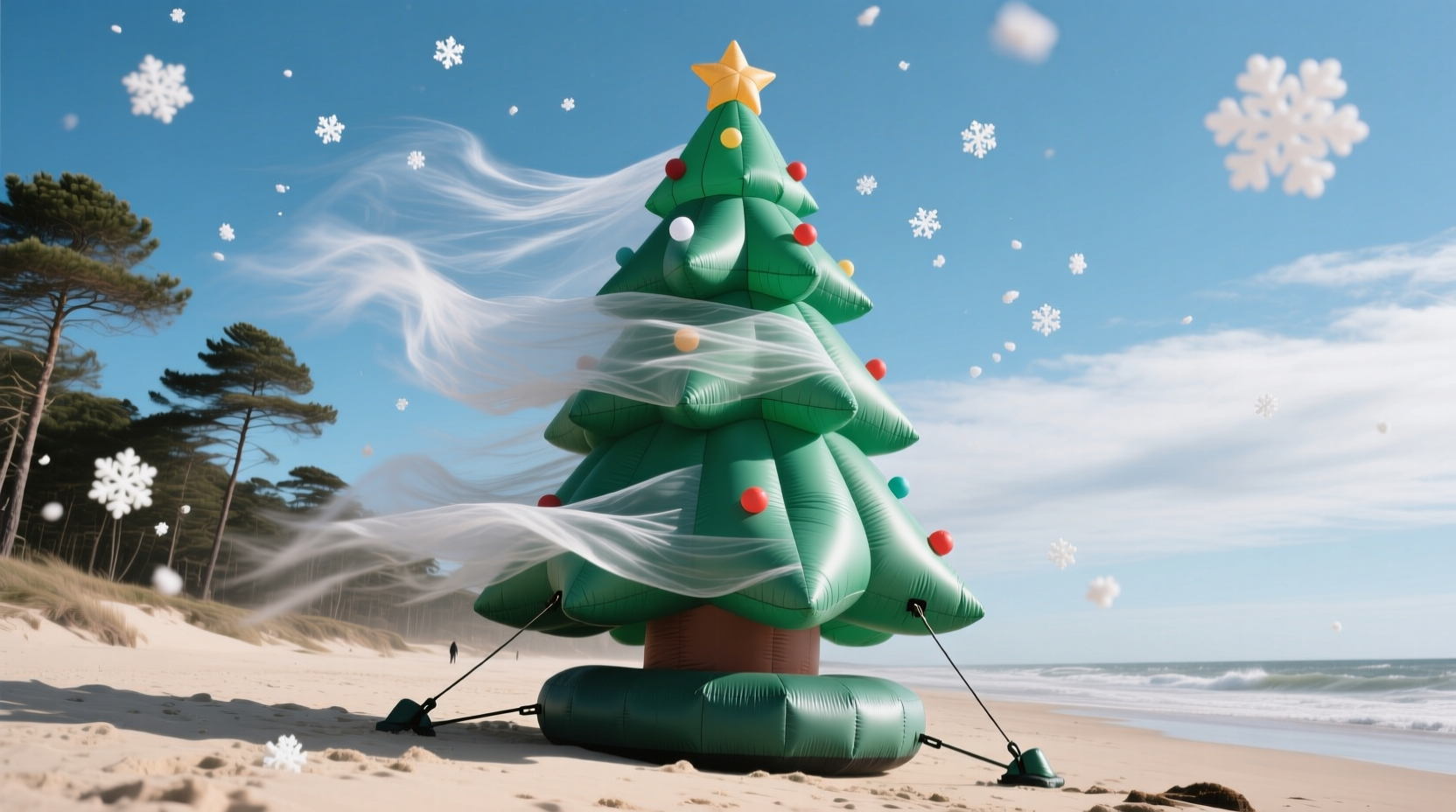 Are Inflatable Christmas Decorations Durable In Windy Areas