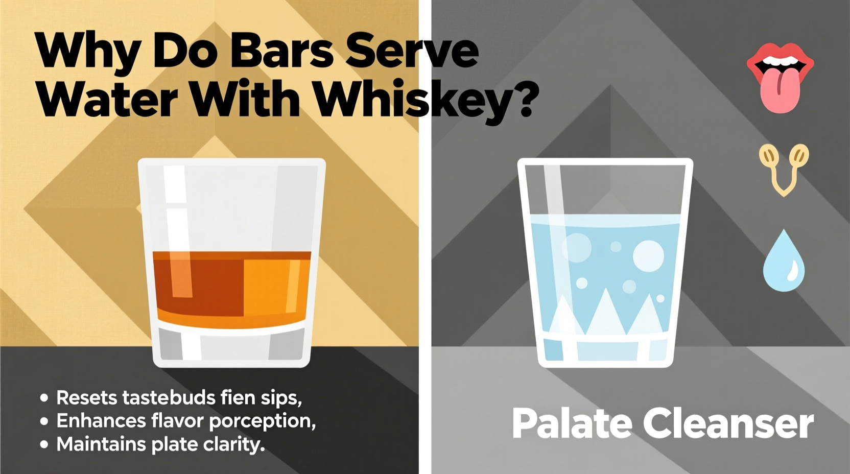 Why Do Bars Serve Water With Whiskey Palate Cleansing Explained