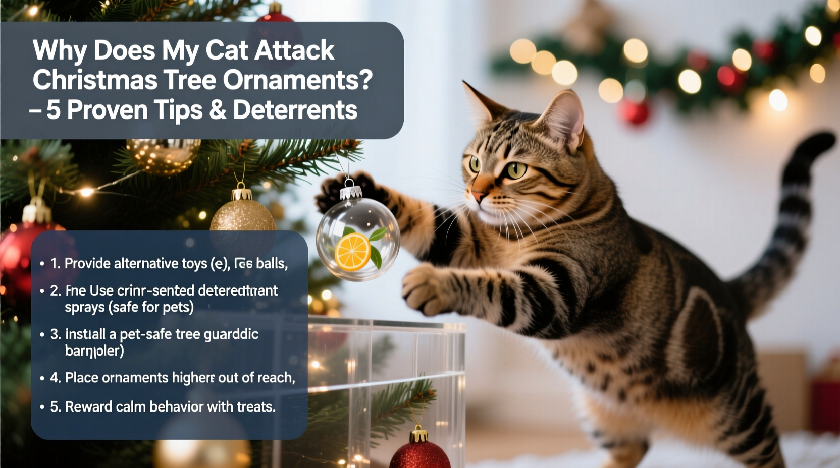 Why Does My Cat Attack Christmas Tree Ornaments Behavioral Tips And ...