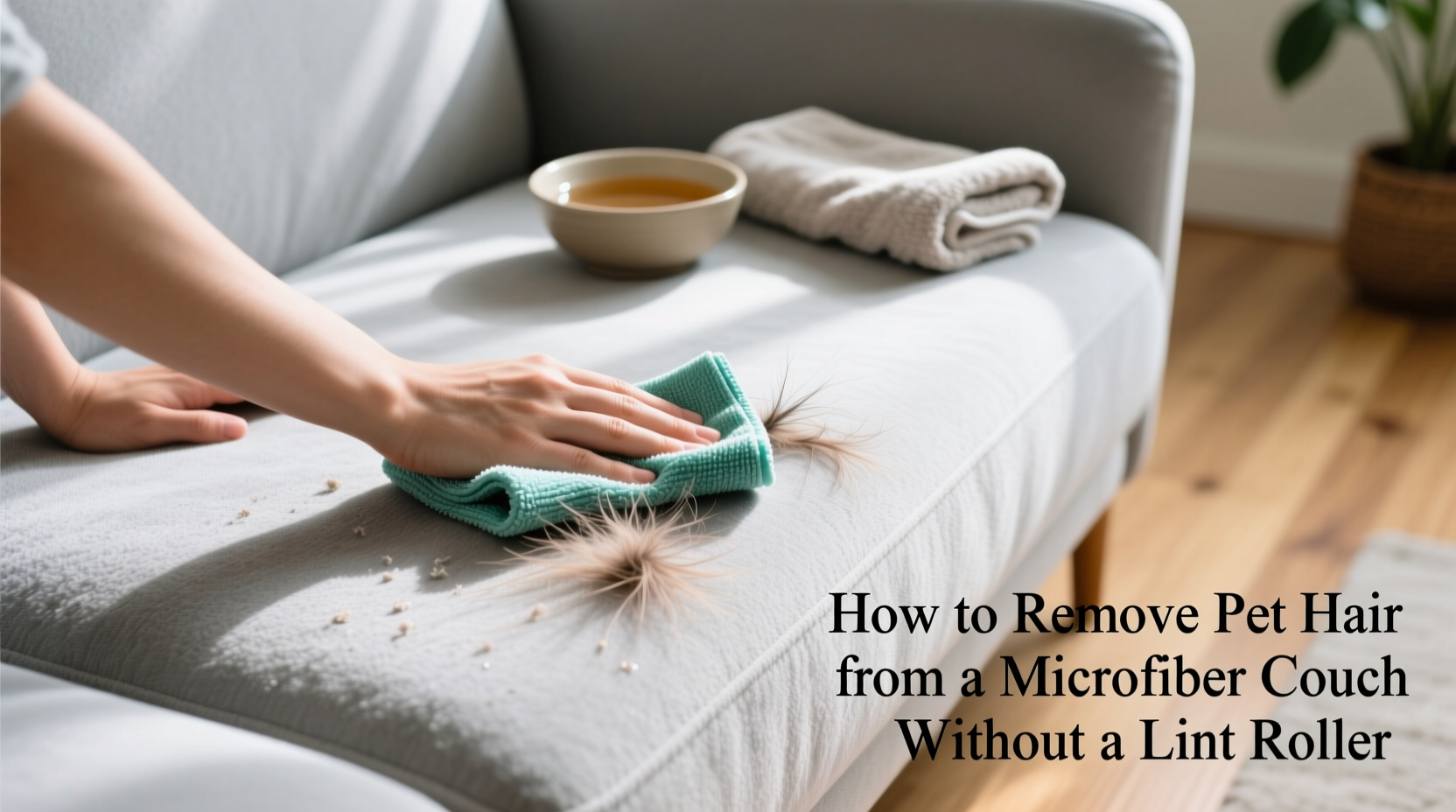 How To Remove Pet Hair From A Microfiber Couch Without A Lint Roller